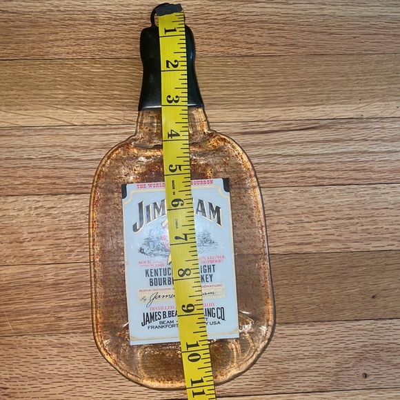Jim Beam | Kitchen | Jim Beam Bourbon Flattened Glass Bottle Cheese ...